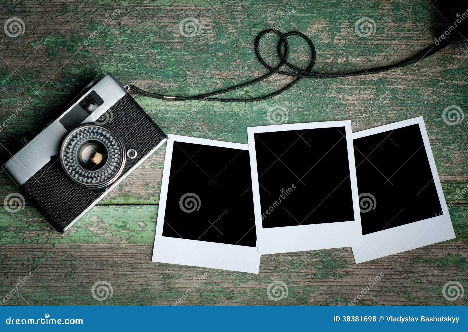 Vintage Photo Camera on a Wooden Table Stock Photo - Image of creative ...
