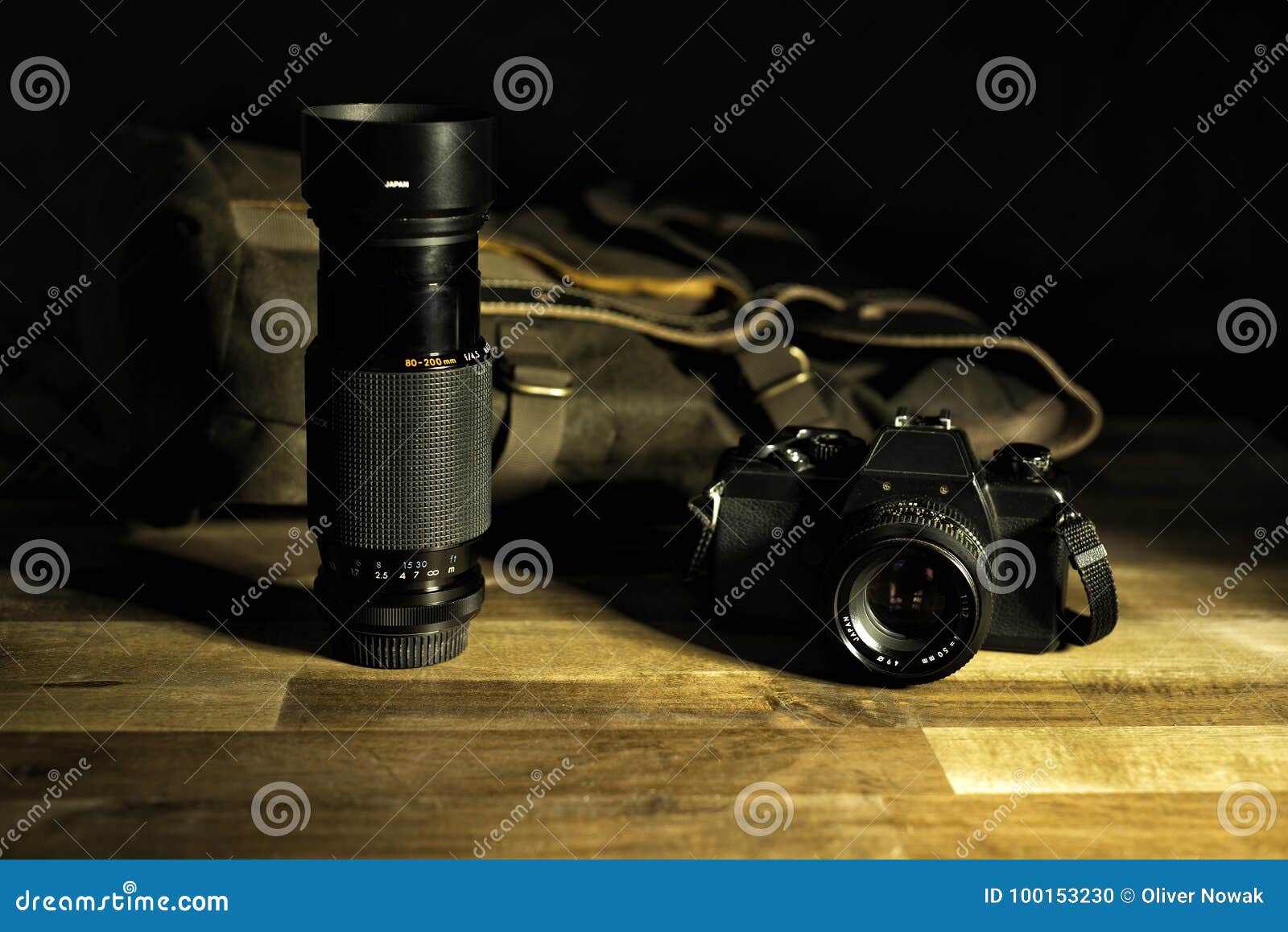 Vintage photo equipment stock photo. Image of telephoto - 100153230