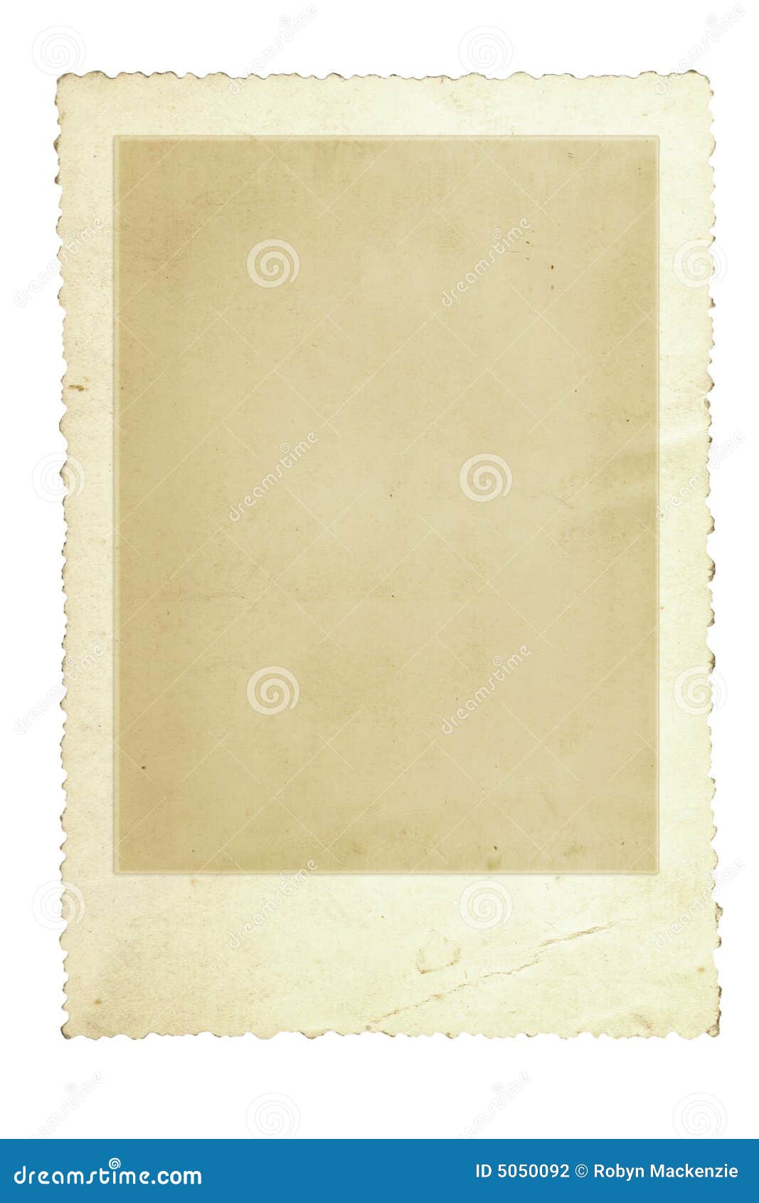 Vintage Photo Frame On Transparent Background. Retro Old Paper Picture ...