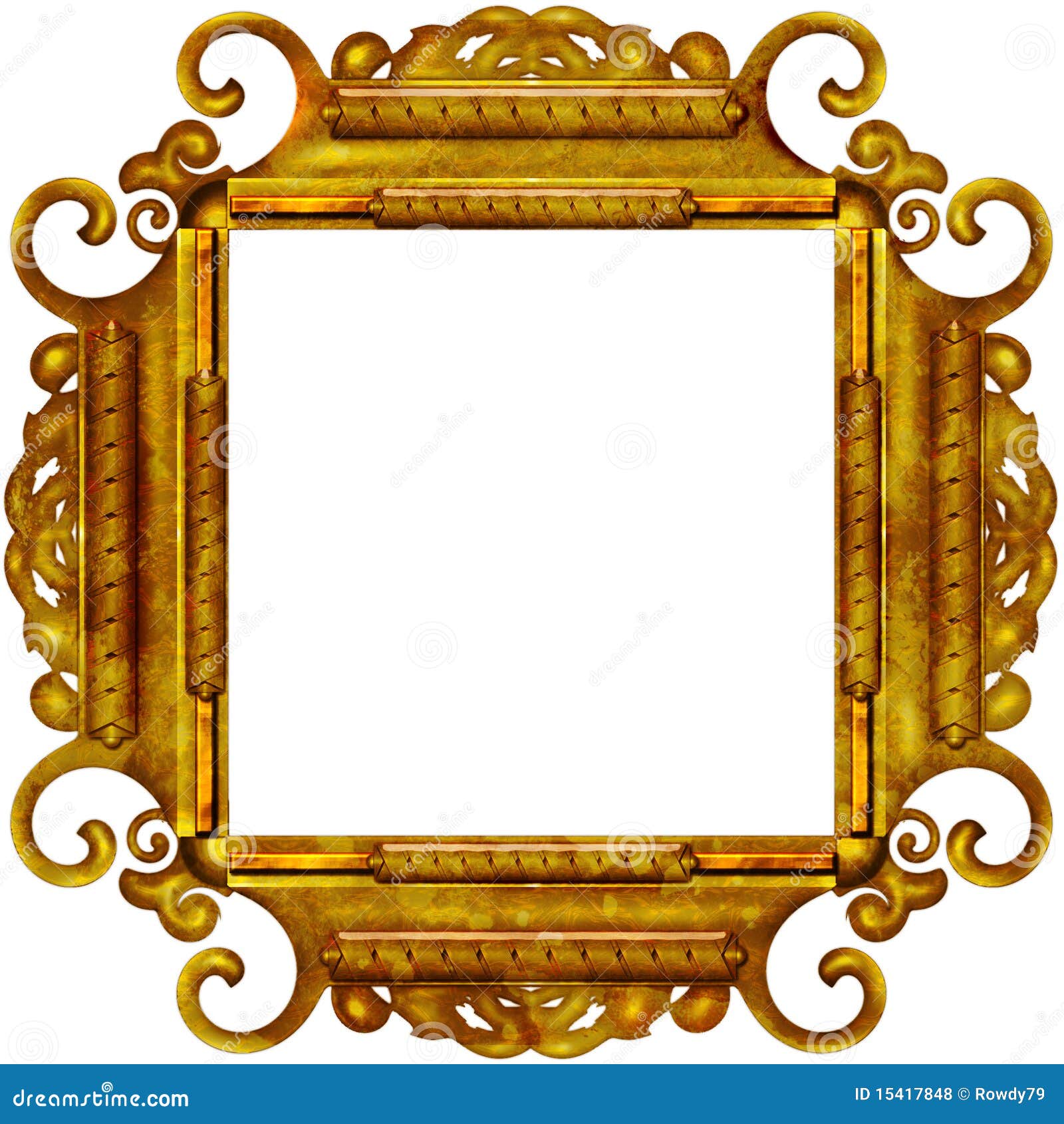 Vintage Photo Frame with Classy Patterns Stock Photo - Image of classic ...