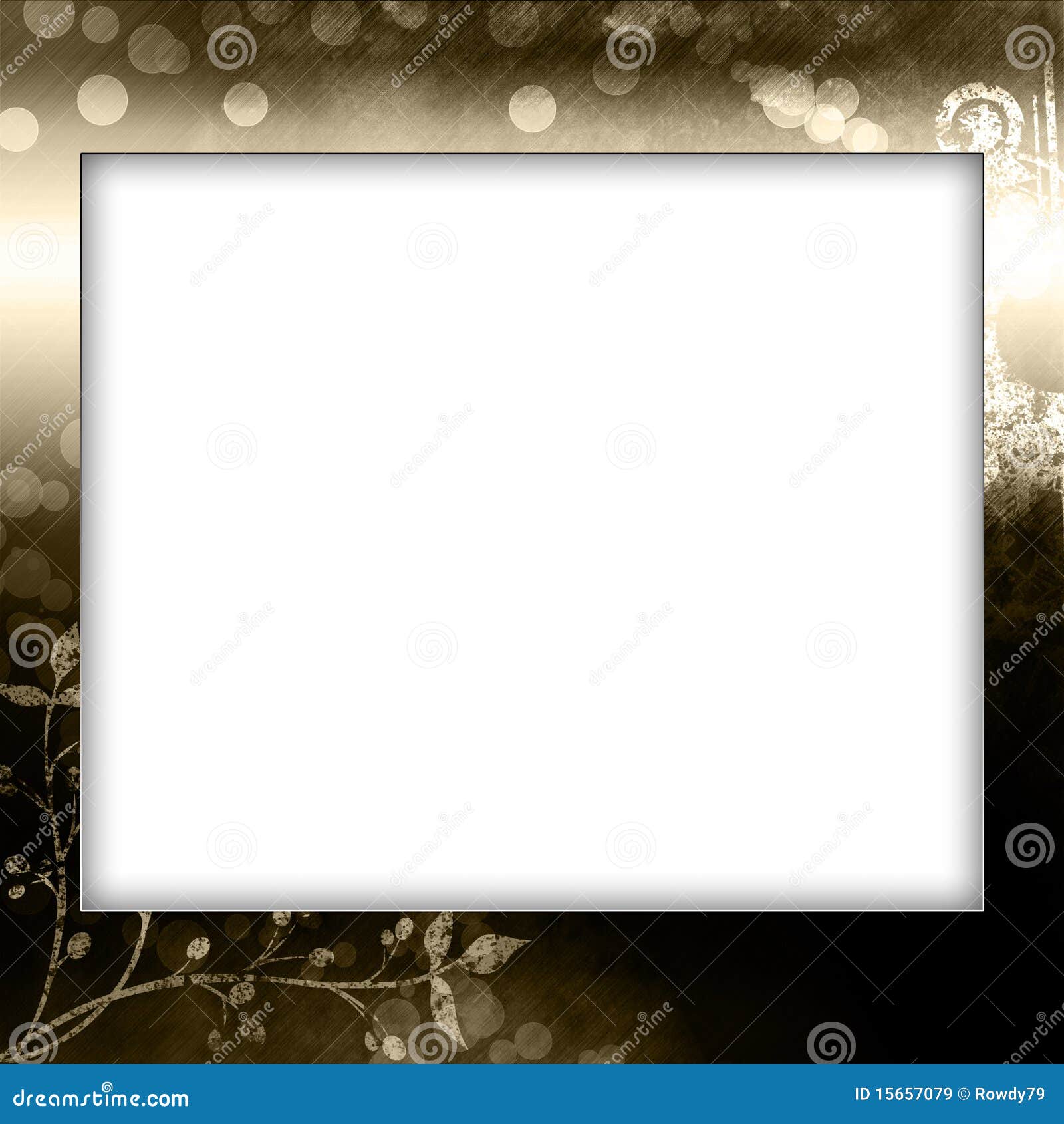 Vintage Photo Frame with Classy Patterns Stock Illustration ...