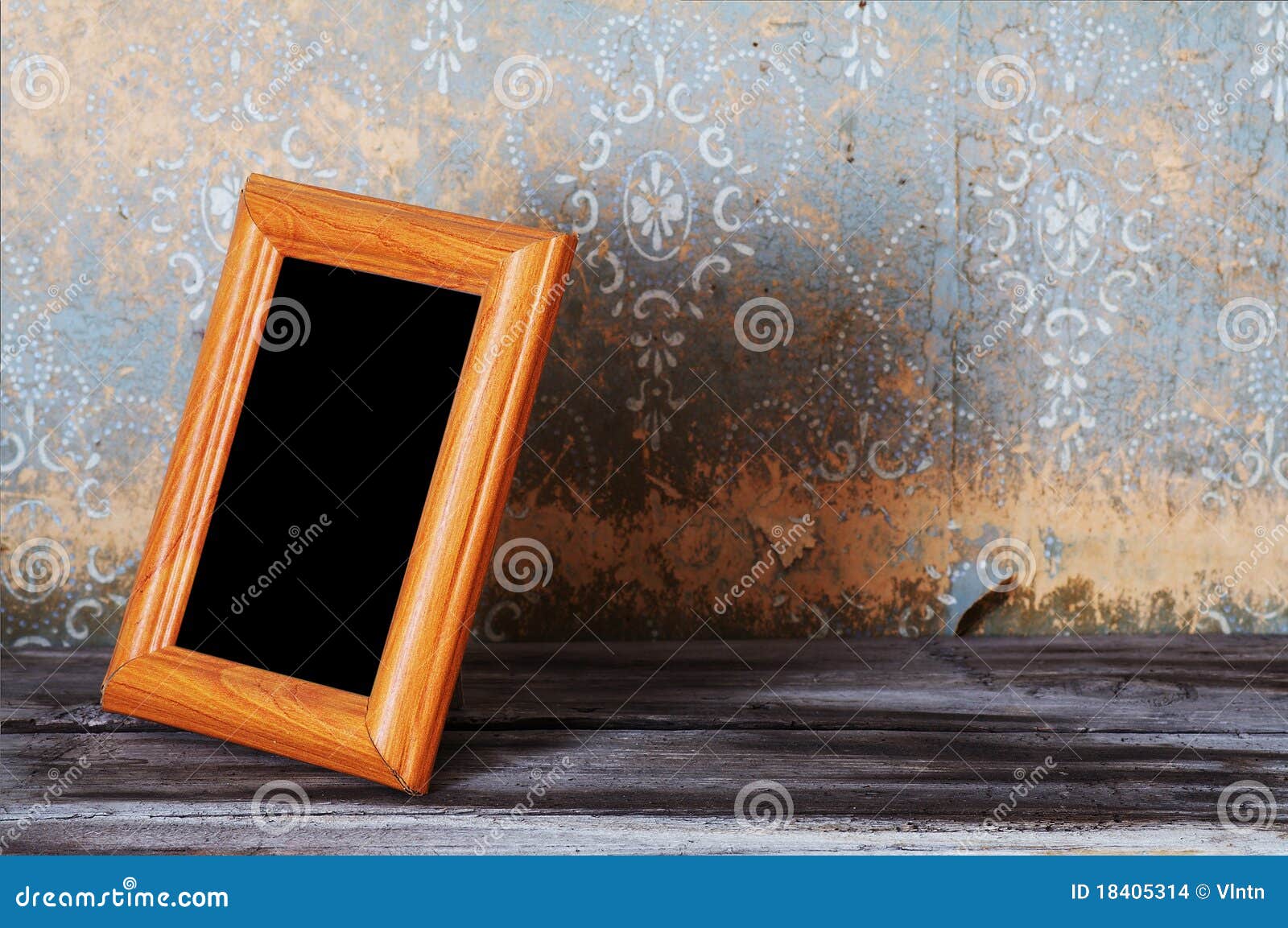 Vintage Photo-frame on Table Stock Photo - Image of vintage, spot: 18405314