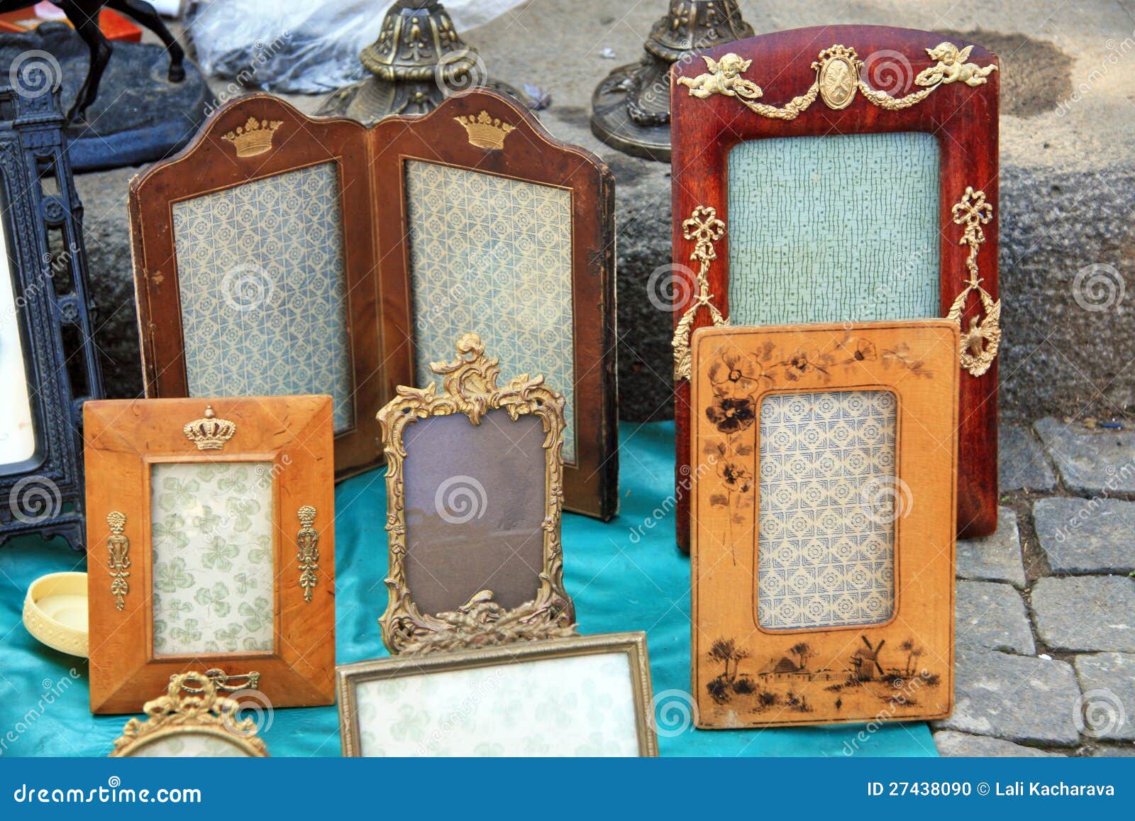 Vintage photo frames stock photo. Image of variety, flea - 27438090