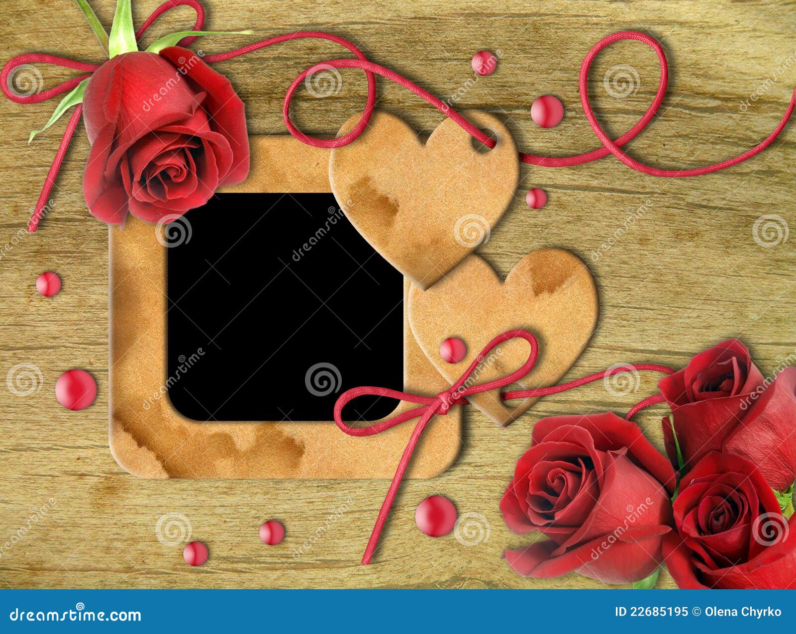 Vintage Cracked Frame Red Roses Stock Illustrations – 6 Vintage Cracked ...
