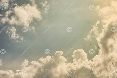 Vintage photo of the sky stock photo. Image of clouds - 27689224
