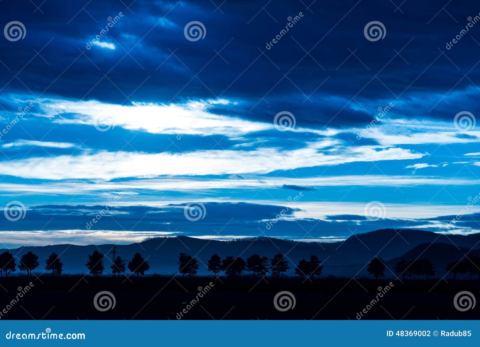 Vintage Photo of Sunset Sky Stock Photo - Image of bright, retro: 48369002