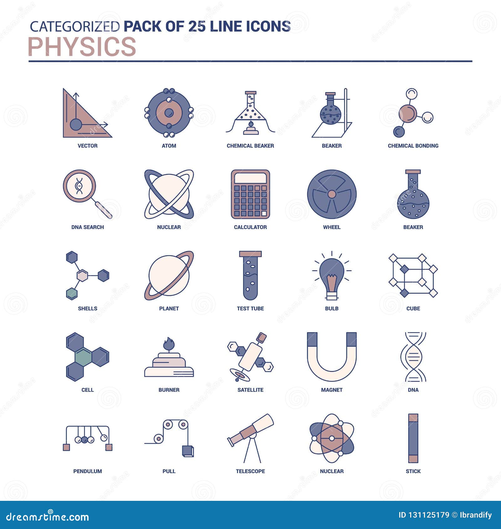 Vintage Physics Icon Set - 25 Flat Line Icon Set Stock Vector ... Vintage Physics Icon Set - 25 Flat Line Icon Set Stock Vector ...