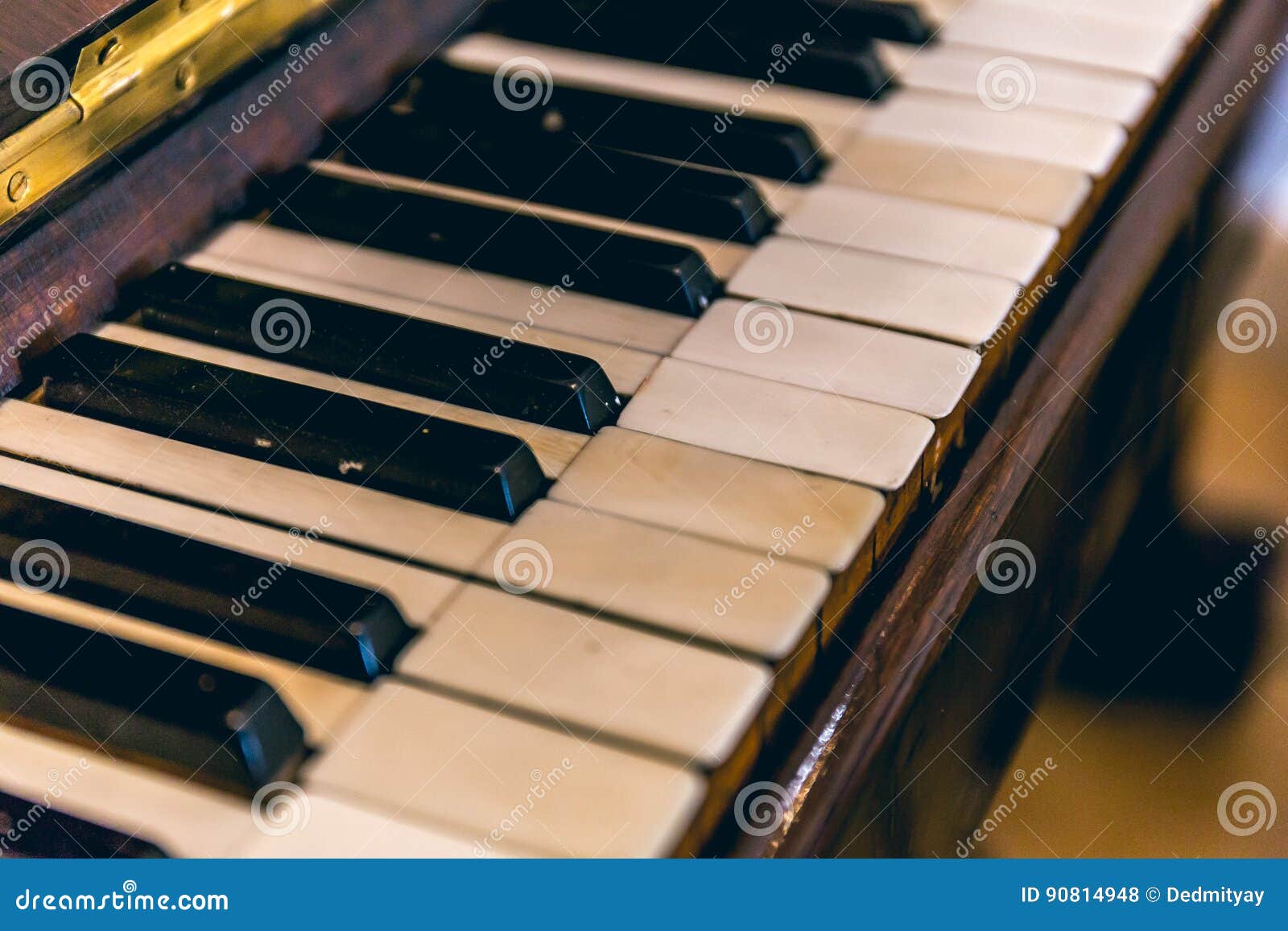 Vintage piano keyboard stock photo. Image of instrument - 90814948