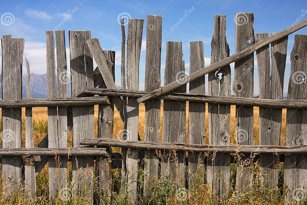 Vintage Picket Fence stock image. Image of rural, ranch - 8203487