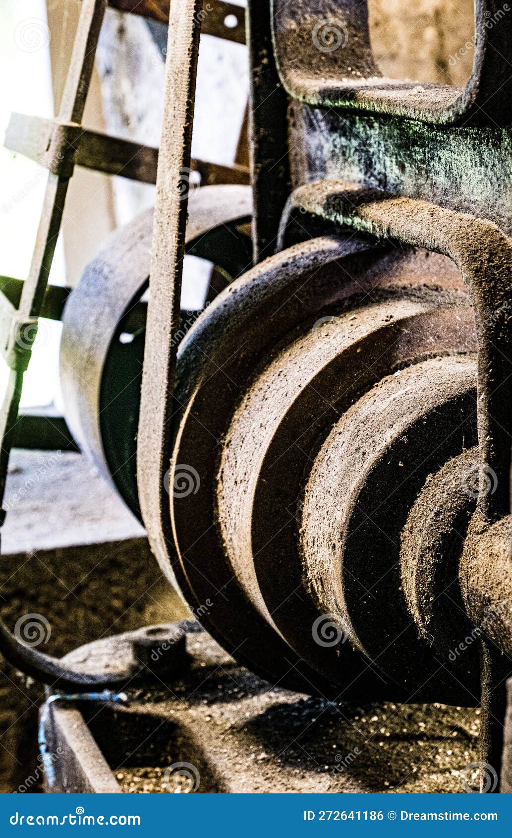 Vintage Piece of Machinery in a Factory Setting Stock Photo - Image of ...