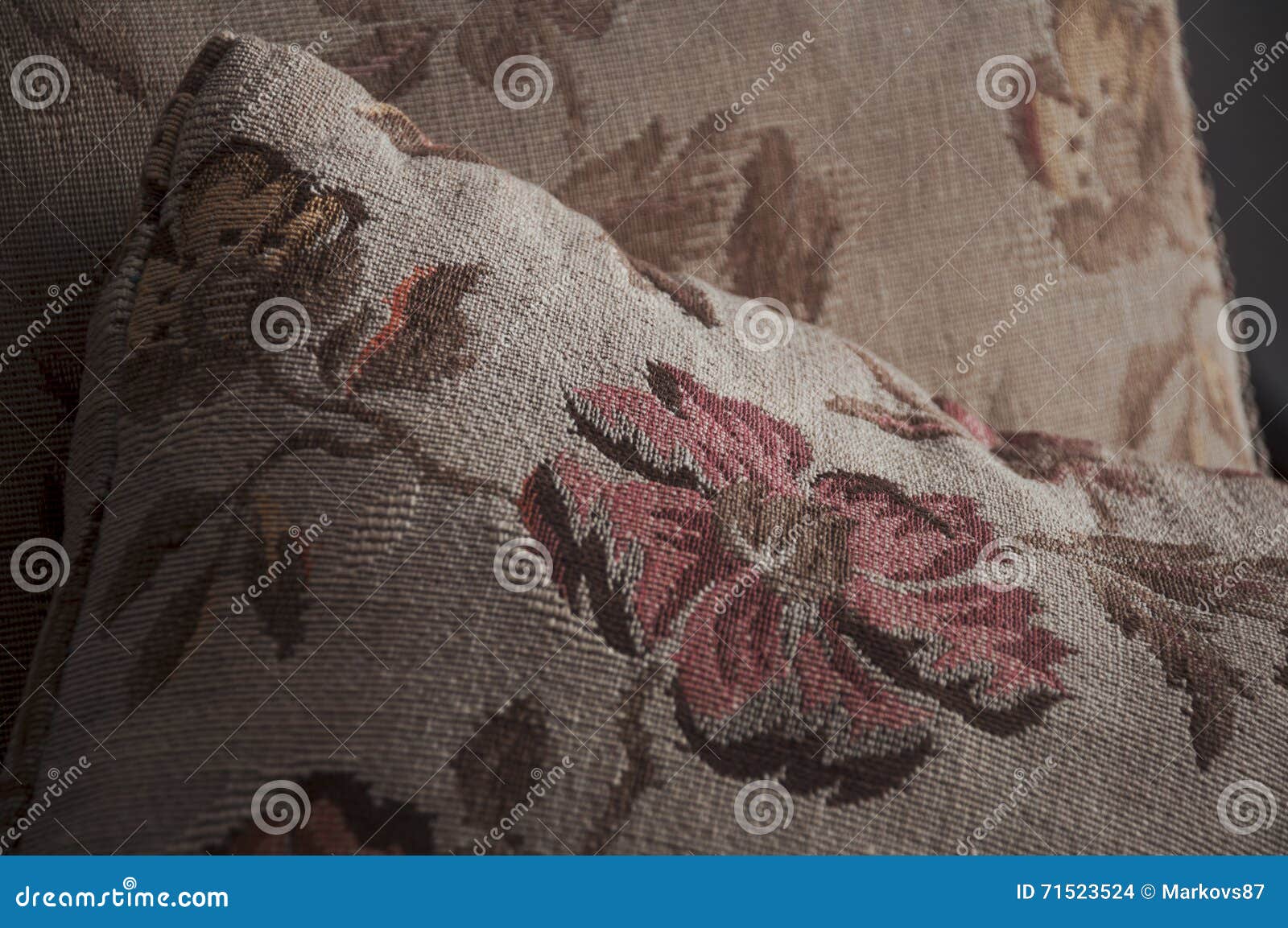 Vintage pillow texture stock photo. Image of interior - 71523524
