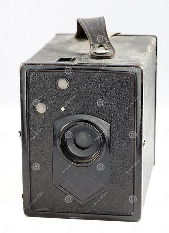 Vintage Pinhole Camera stock image. Image of leather - 29954669