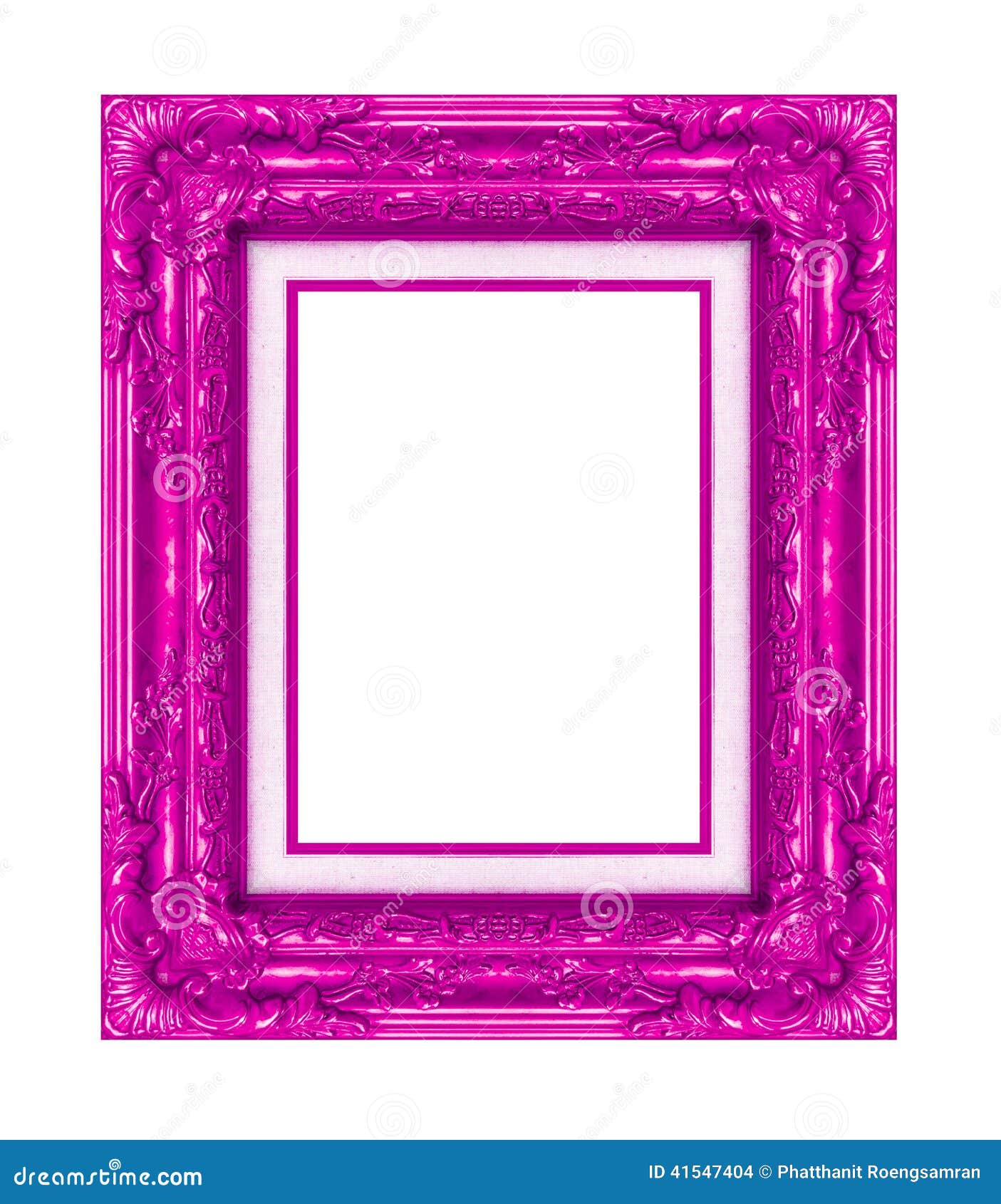 Vintage Pink Frame with Blank Space, with Clipping Path Stock Photo ...