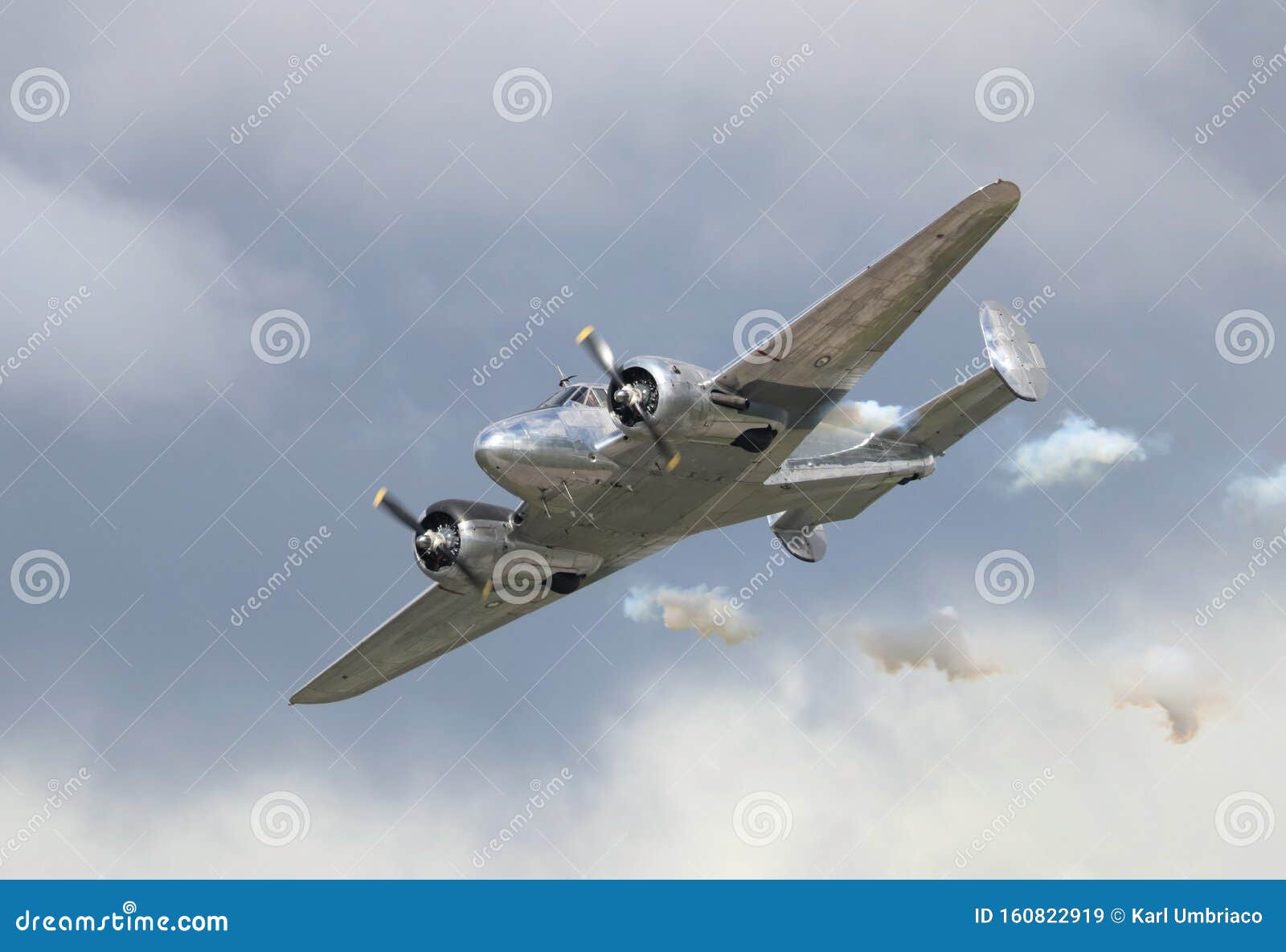 Old Plane Flying during Summer Editorial Stock Image - Image of symbol ...