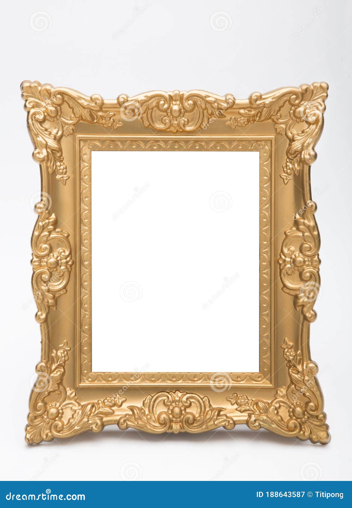 Vintage Plaster Frame stock image. Image of clipping - 188643587