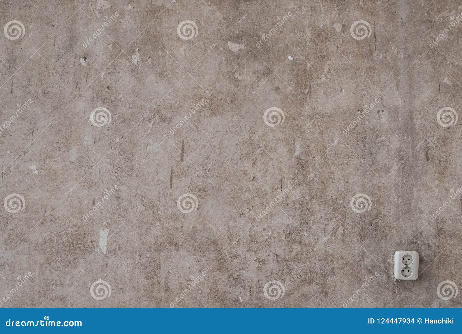 Vintage Plaster Wall Texture during Home Renovation with Old Electric ...