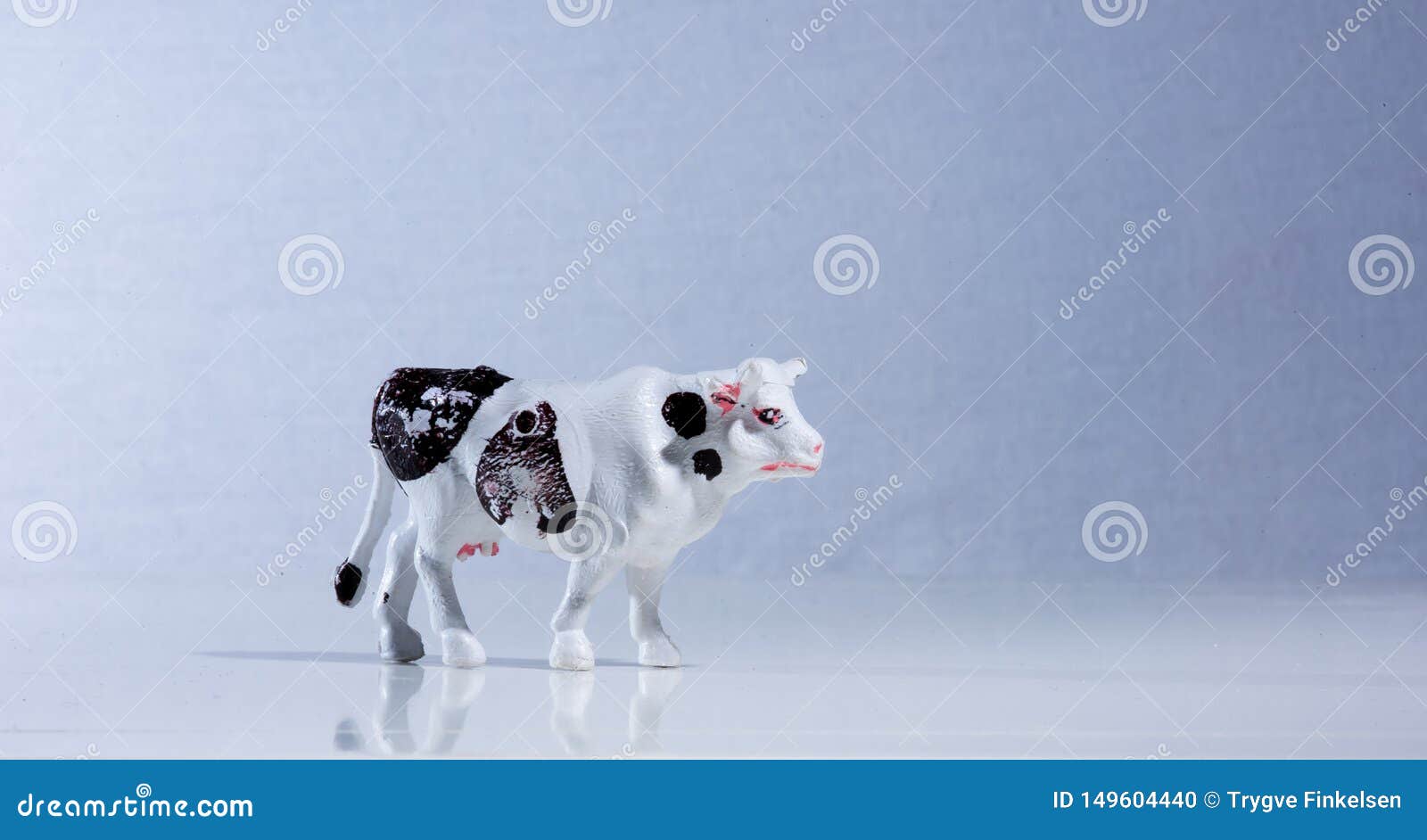 Vintage Plastic Cow Toy Figure Stock Photo - Image of baby, cute: 149604440
