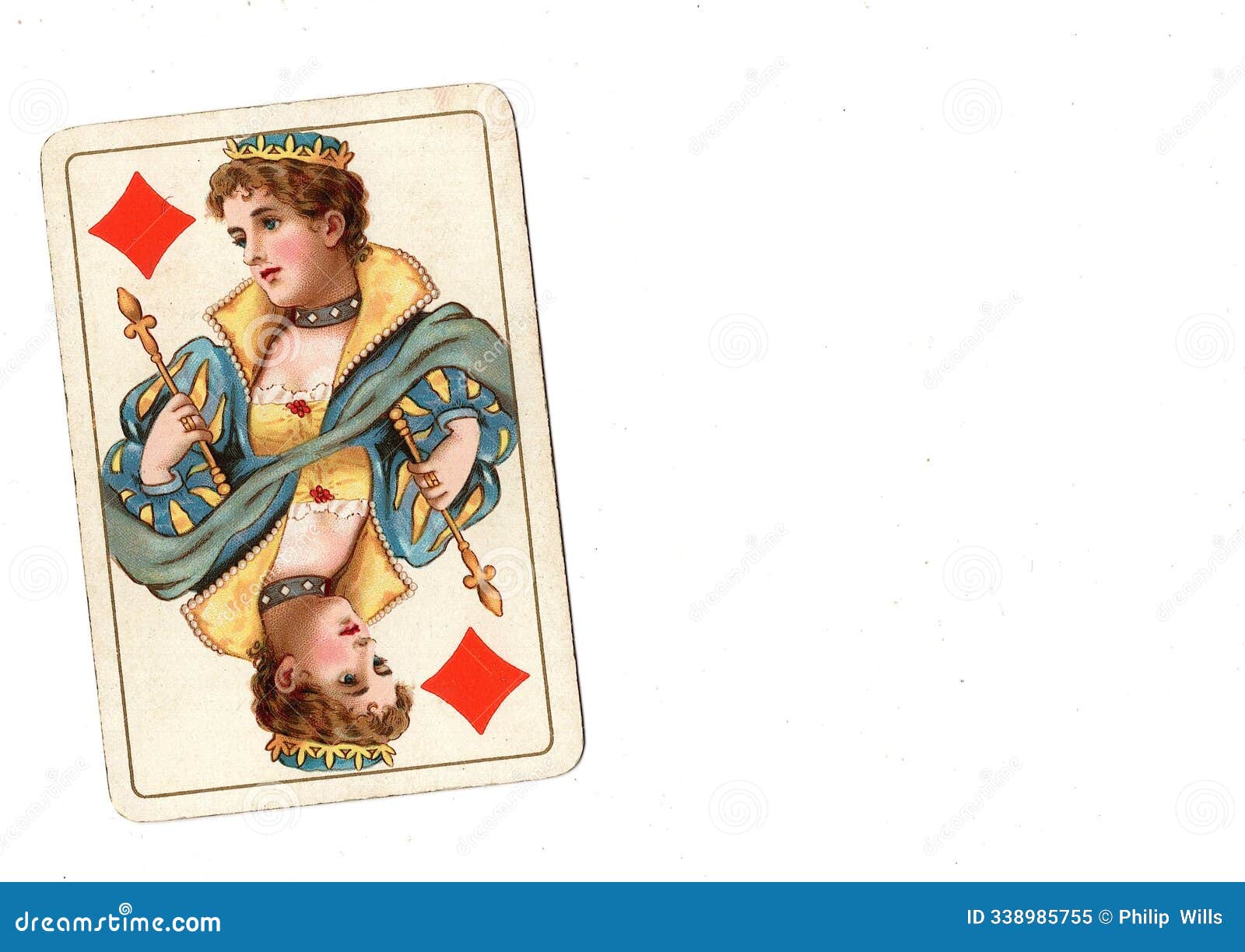A Vintage Playing Card with Space for Text. Stock Illustration ...