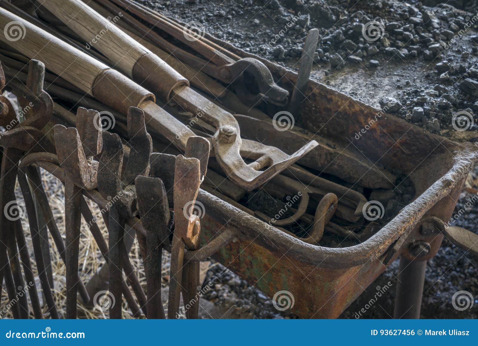 Vintage Pliers and Other Blacksmith Tools Stock Photo - Image of ...