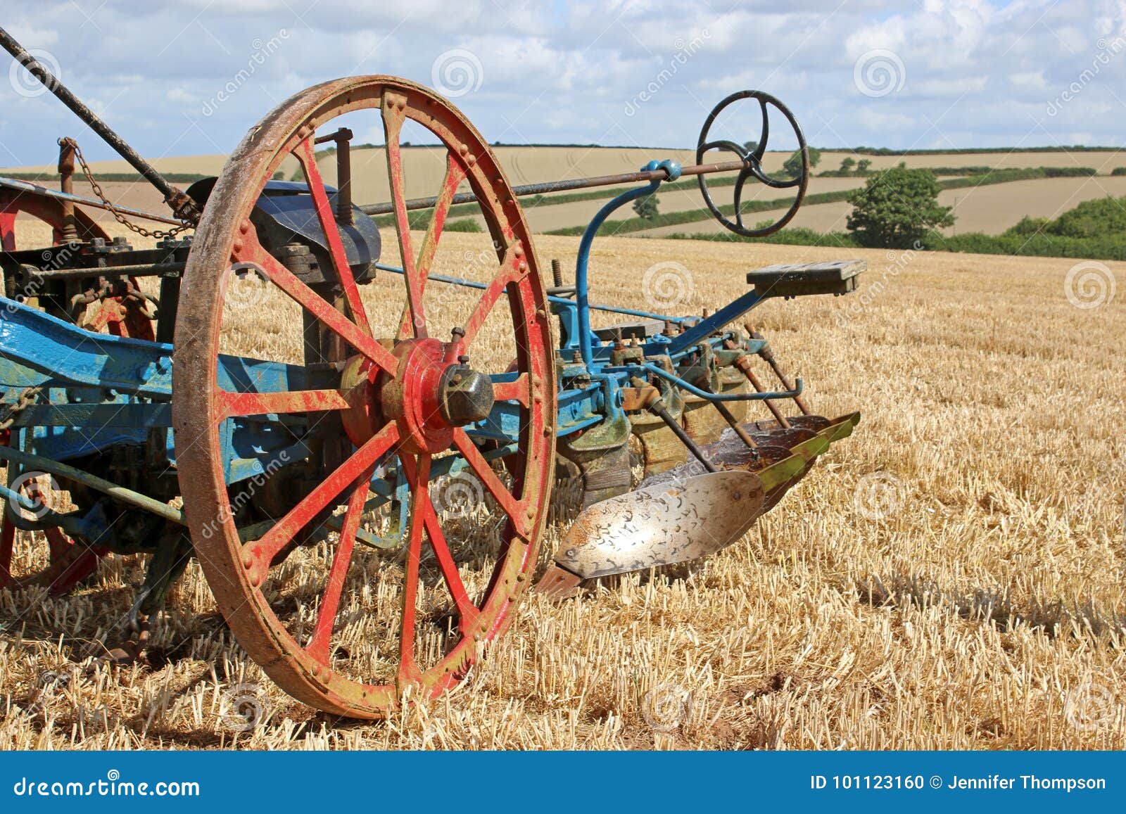Vintage plough stock photo. Image of agriculture, machinery - 101123160