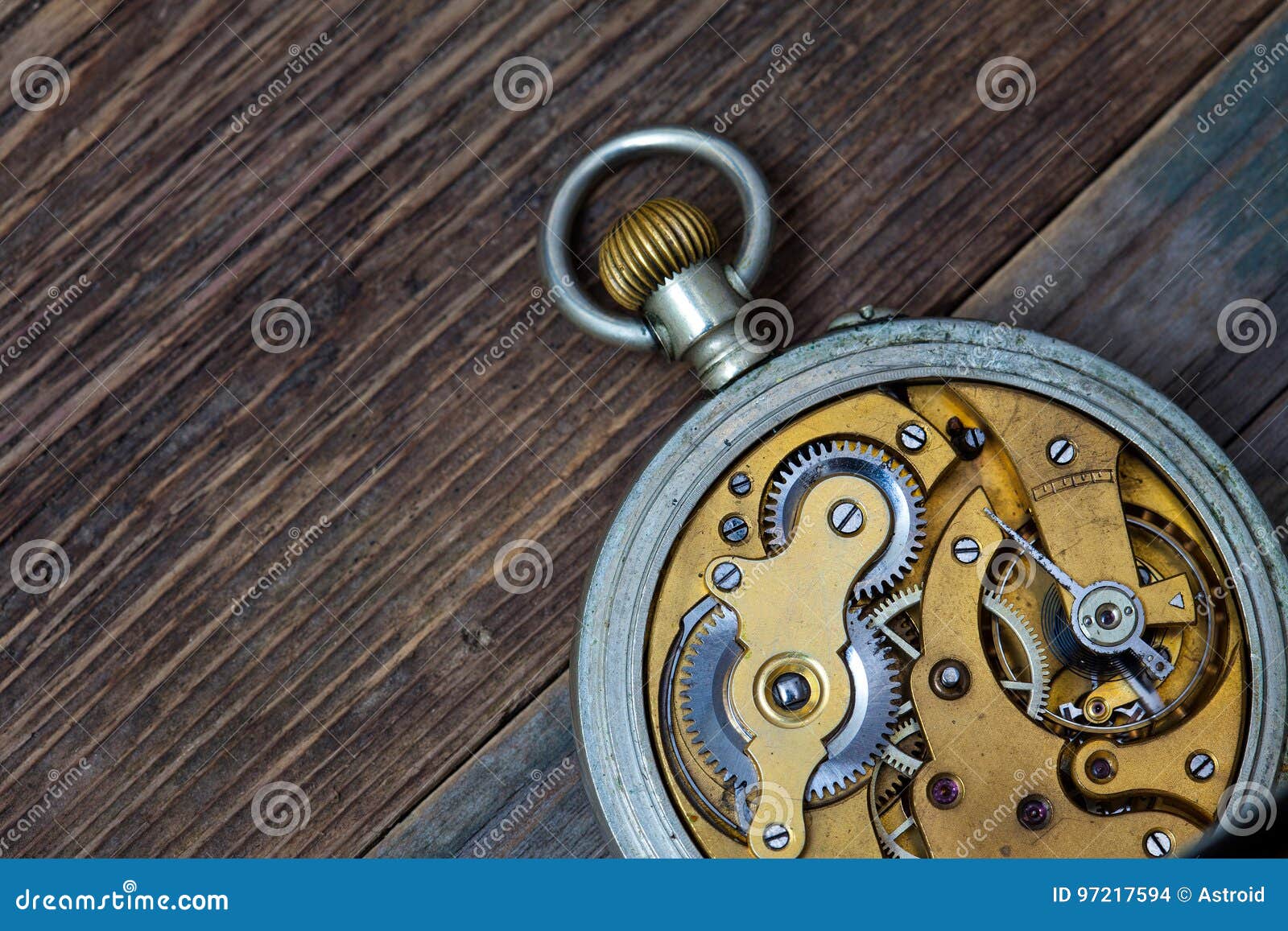 Vintage Pocket Watches. Back Side Stock Photo - Image of pocket ...