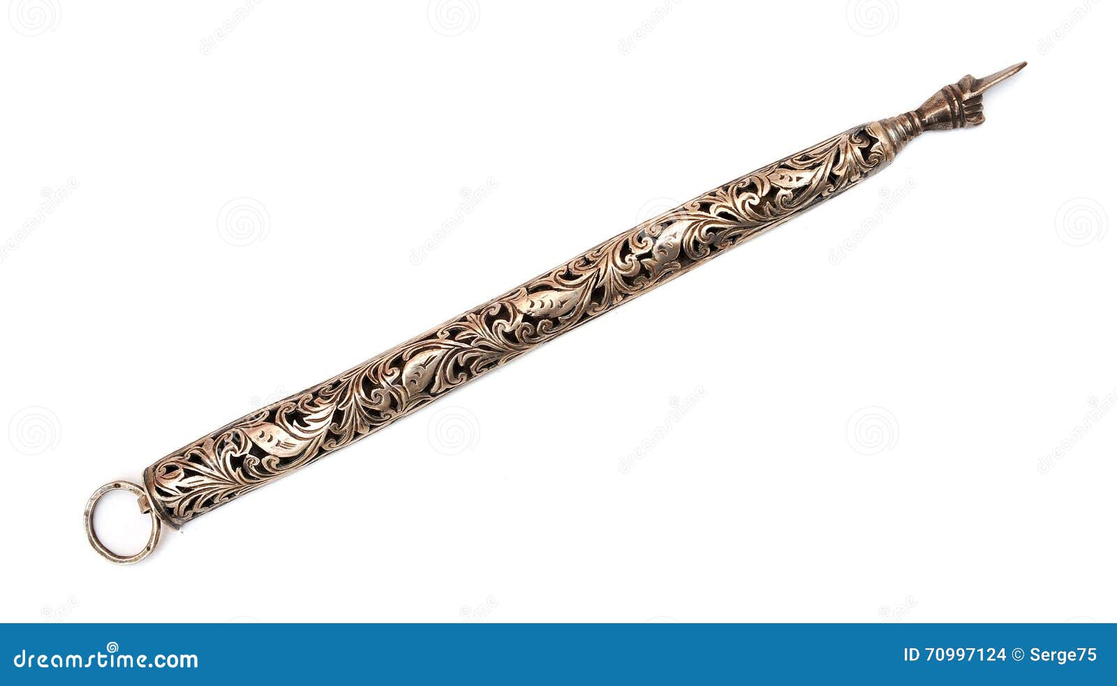 Vintage Pointer for Reading with Hand on the End Stock Photo - Image of ...