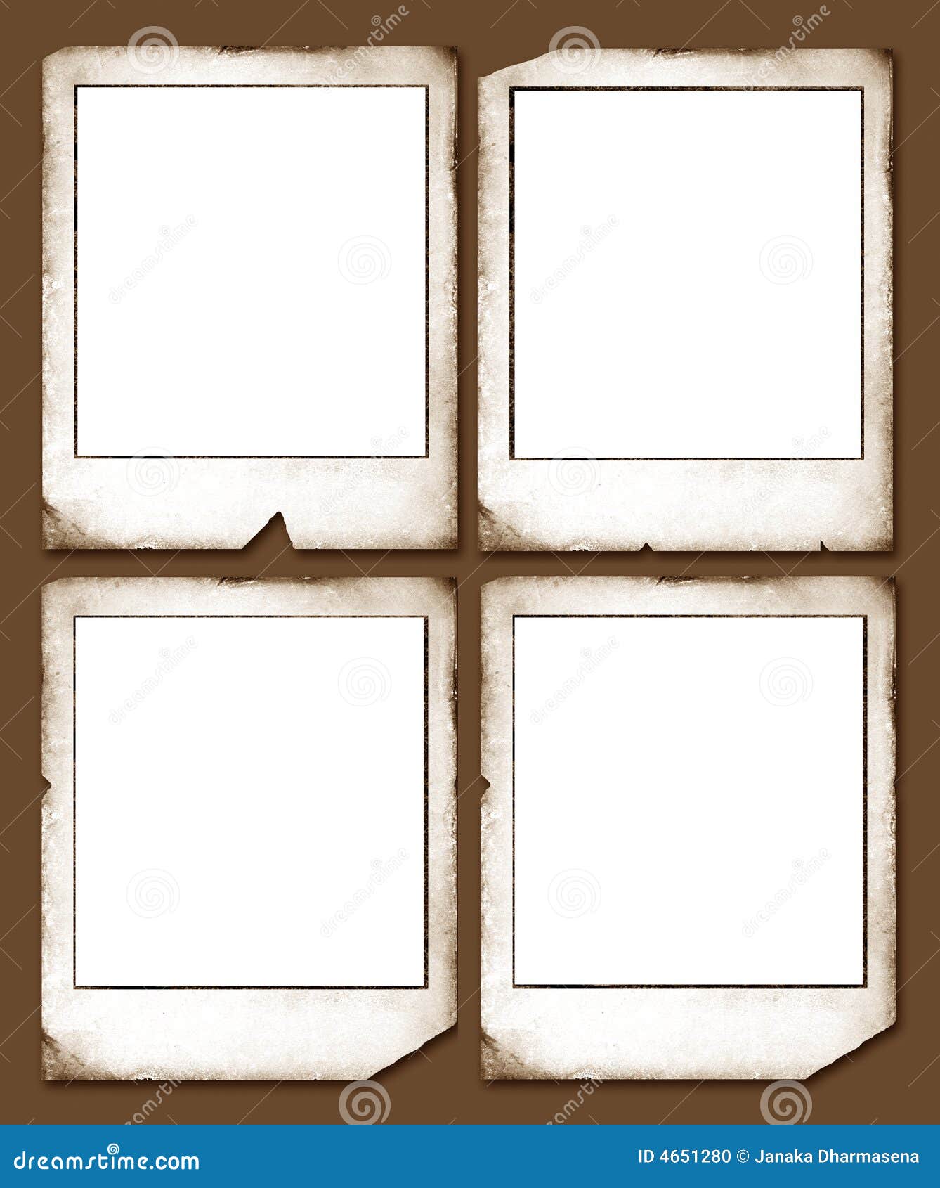 Vintage Polaroid frames stock illustration. Illustration of family ...