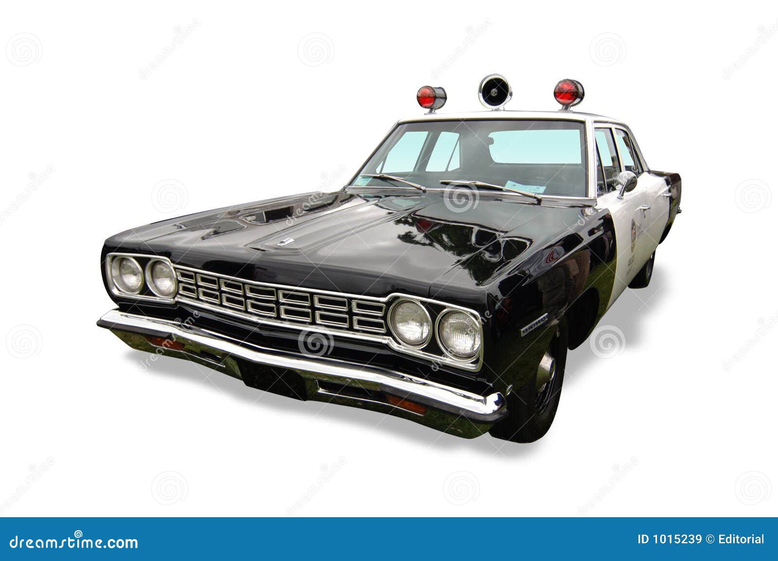 Vintage Police Car stock image. Image of retro, american - 1015239