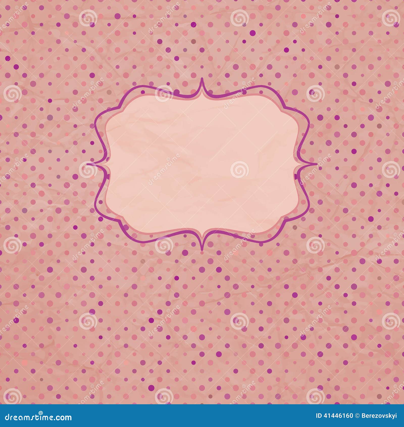 Vintage Polka Dot Card. and Also Includes EPS 8 Stock Vector ...