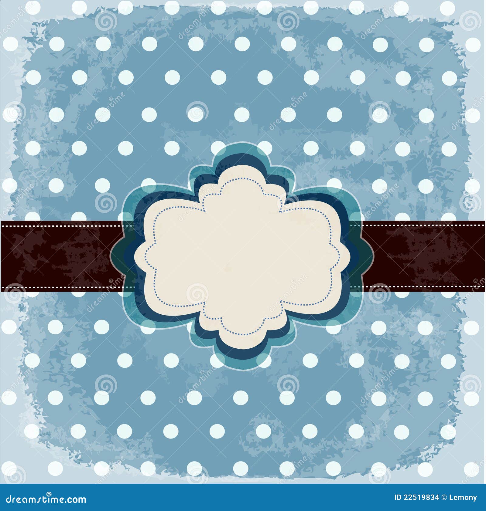 Vintage polka dot design stock vector. Illustration of dots - 22519834