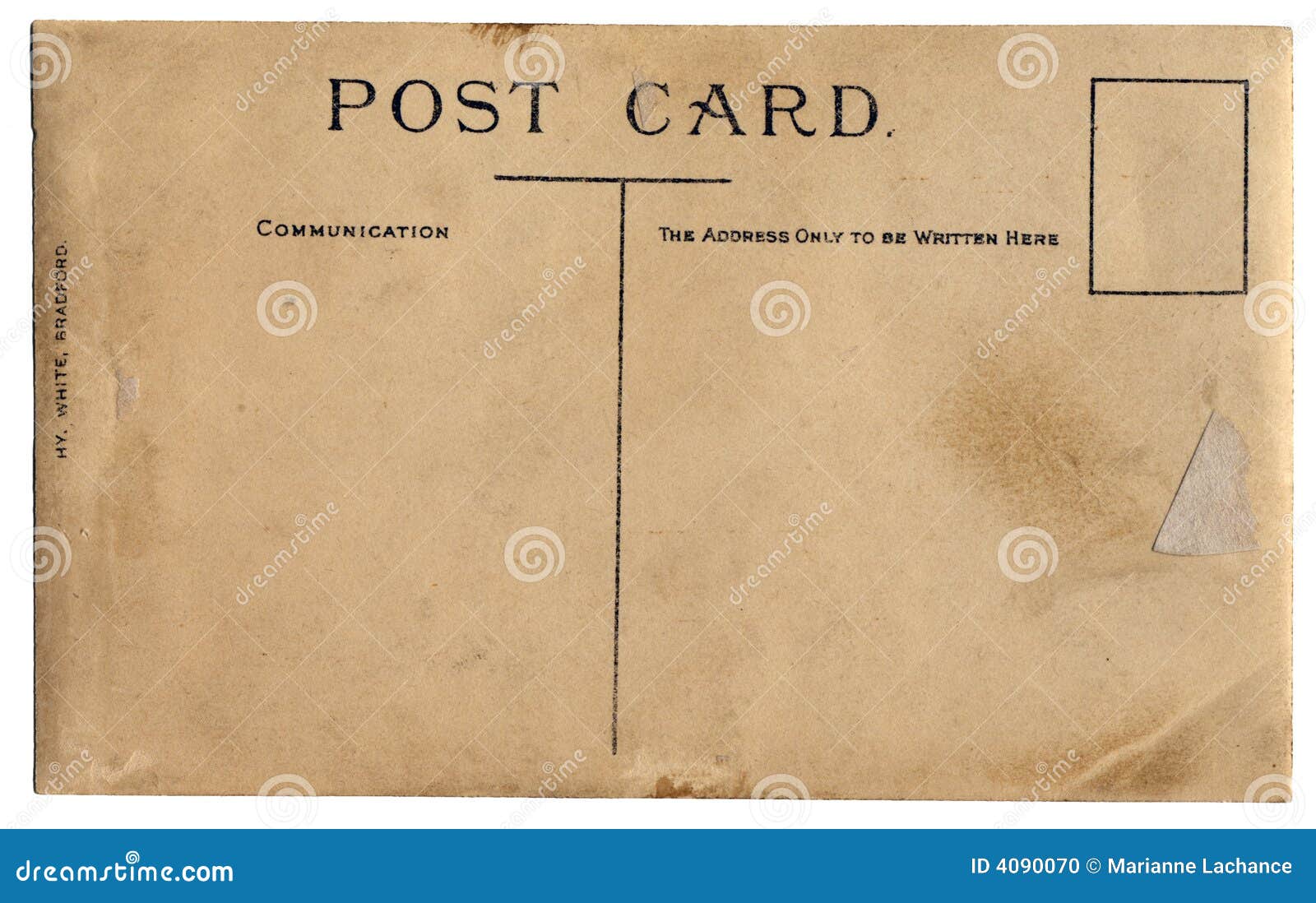 Vintage Post Card stock photo. Image of travel, communication - 4090070