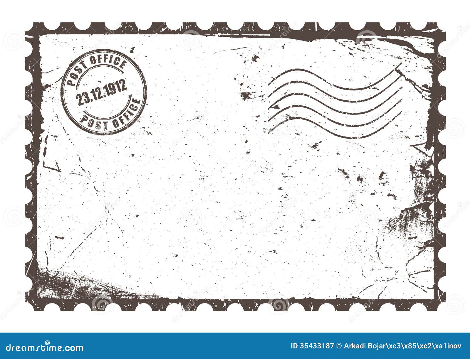 Vintage Post Set - Retro Envelopes And Postcards Cartoon Vector ...