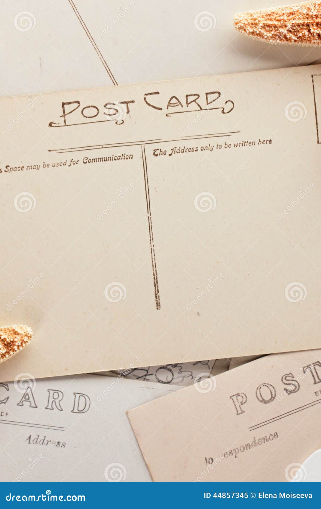 Vintage Post Cards Backdrop Stock Image - Image of postcard, post: 44857345