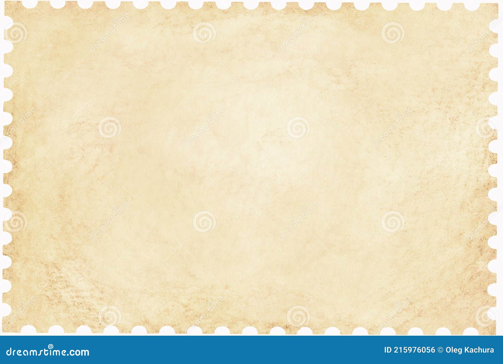 Vintage Postage Stamp Template. Blank Rectangle, Square Postage Stamp ...