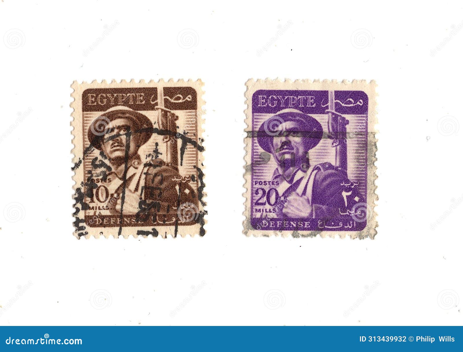 Vintage Postage Stamps from Egypt. Editorial Photography - Image of ...