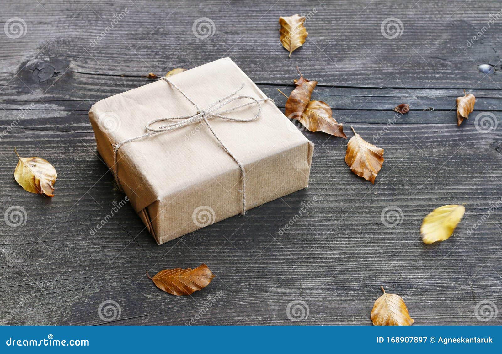 Vintage Postal Parcel on Wood Stock Image - Image of carton, package ...