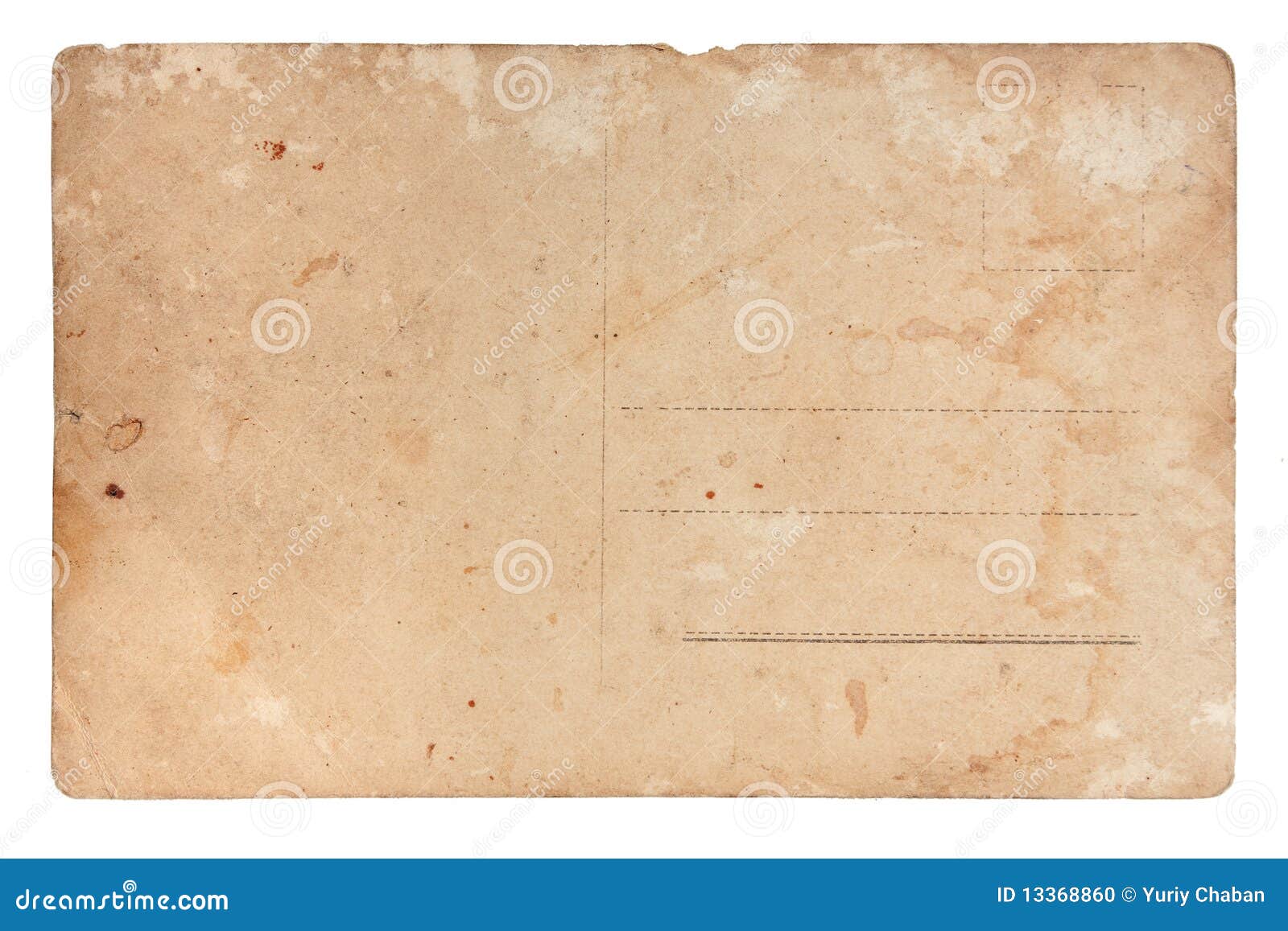 Vintage Postcard With Orange Tulip And Handwritten Background. Royalty ...