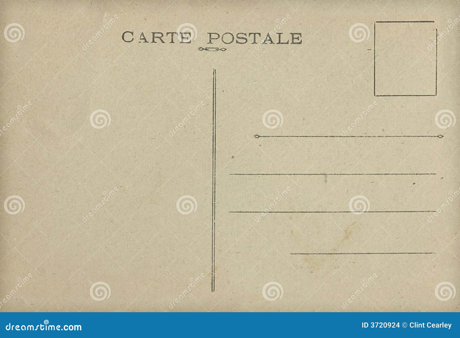 Vertical Back Of Postcards