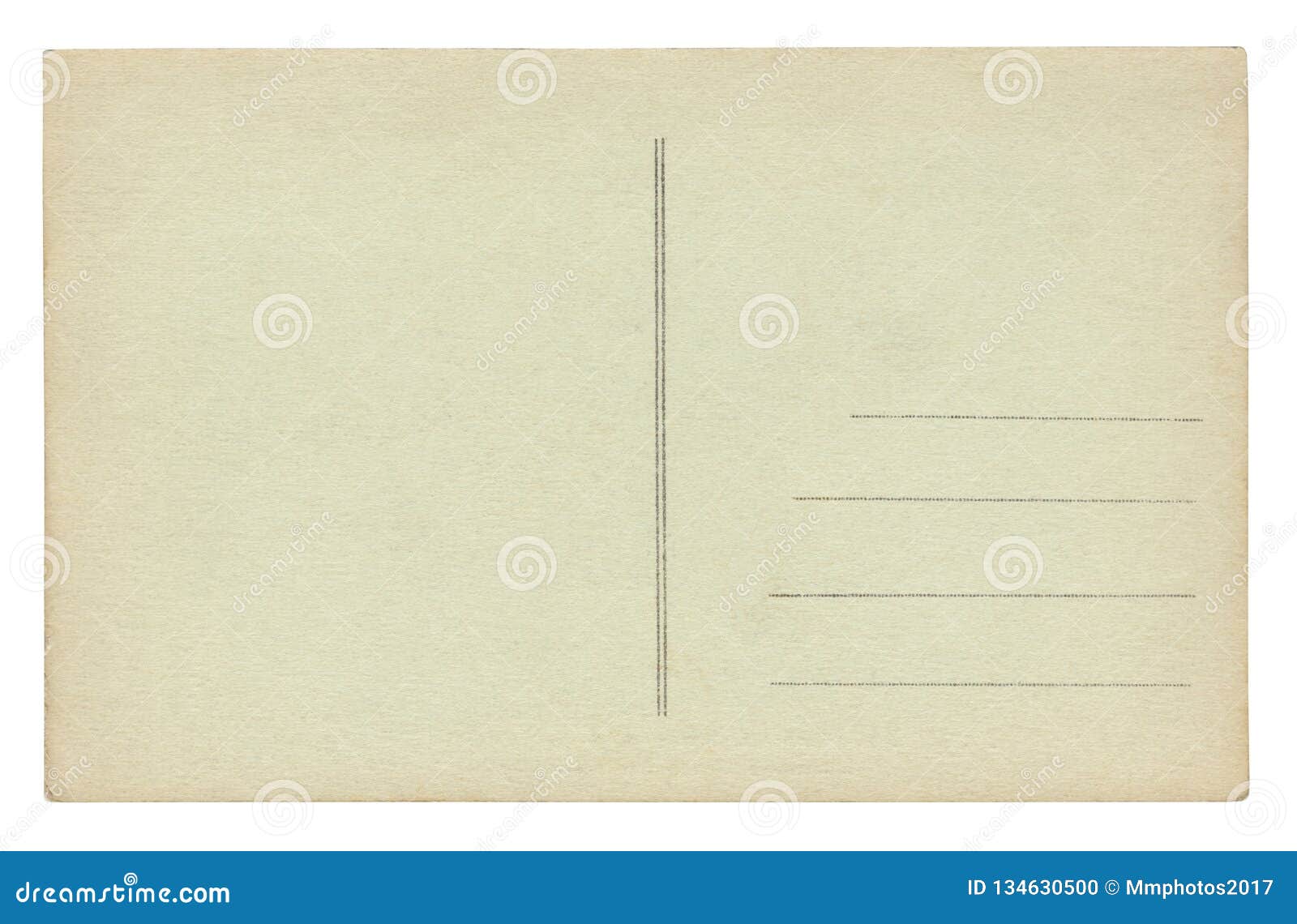 Vintage Postcard Isolated on White Stock Illustration - Illustration of ...