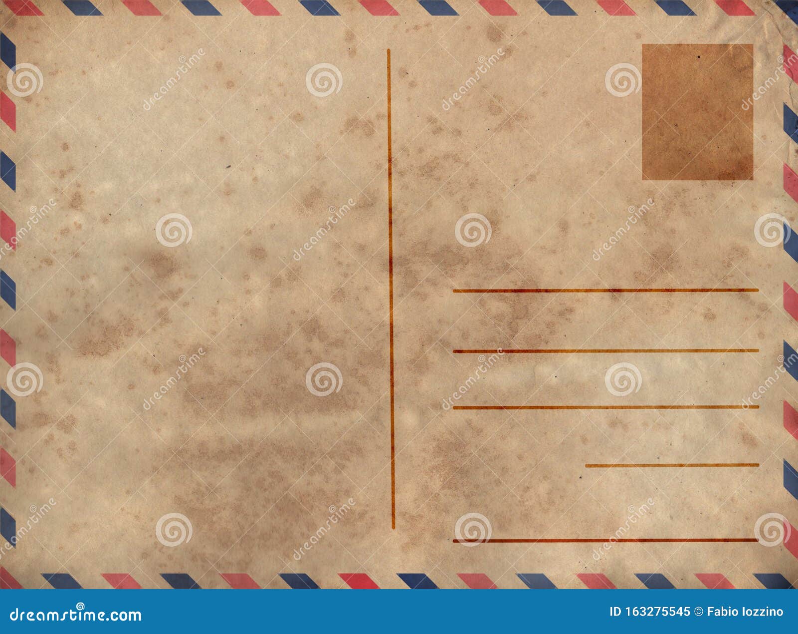 Blank vintage postcard stock image. Image of grungy - 163275545