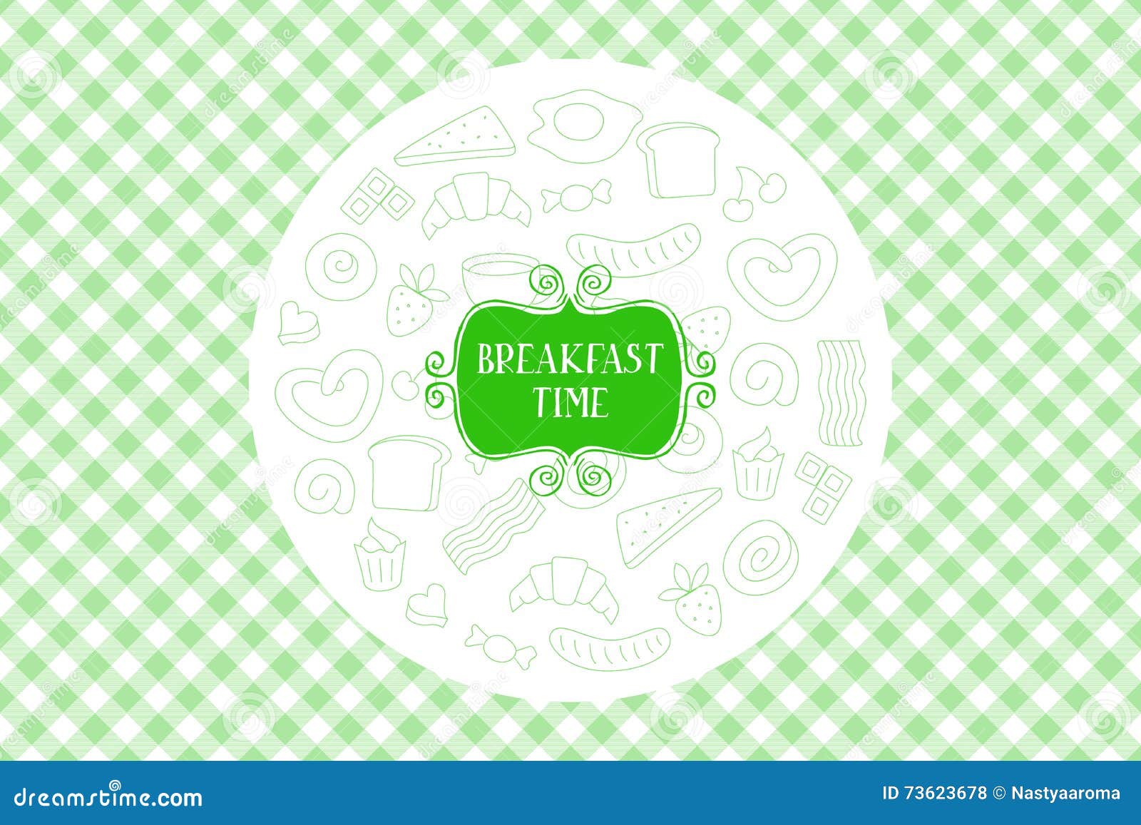 Vintage Poster - Breakfast. Stock Vector - Illustration of hour, food ...