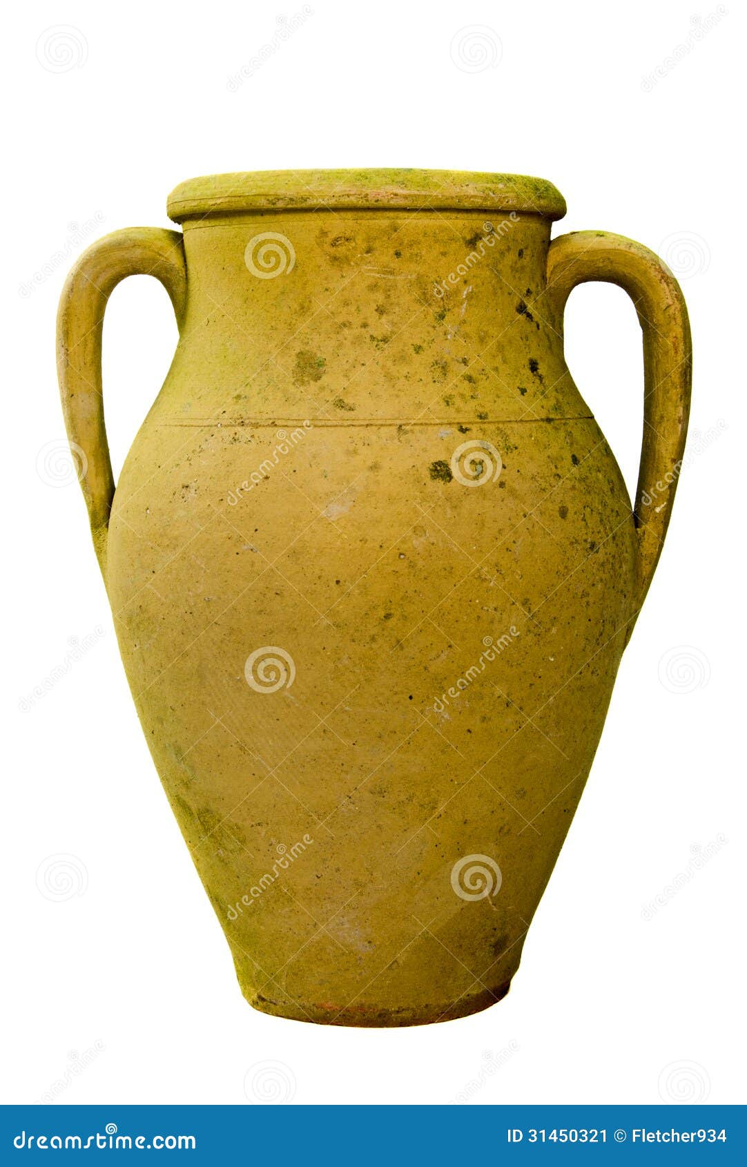 Vintage Pottery isolated stock image. Image of design - 31450321