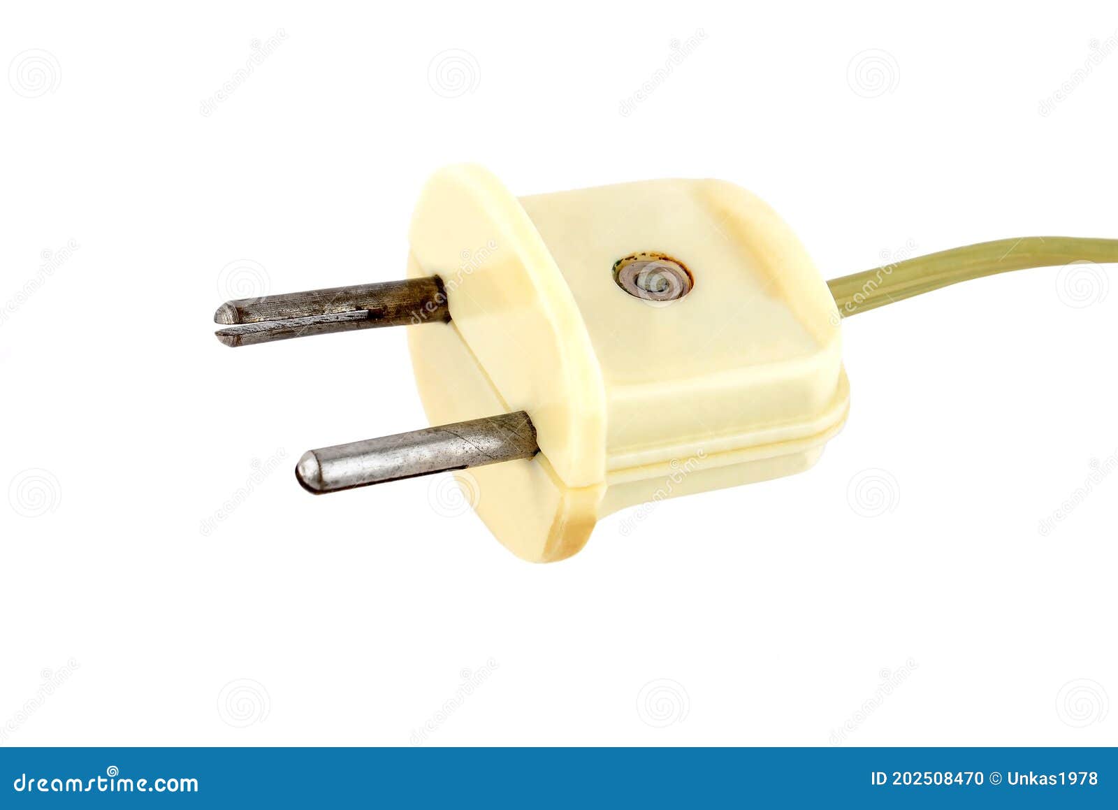 Vintage power plug stock photo. Image of connection - 202508470
