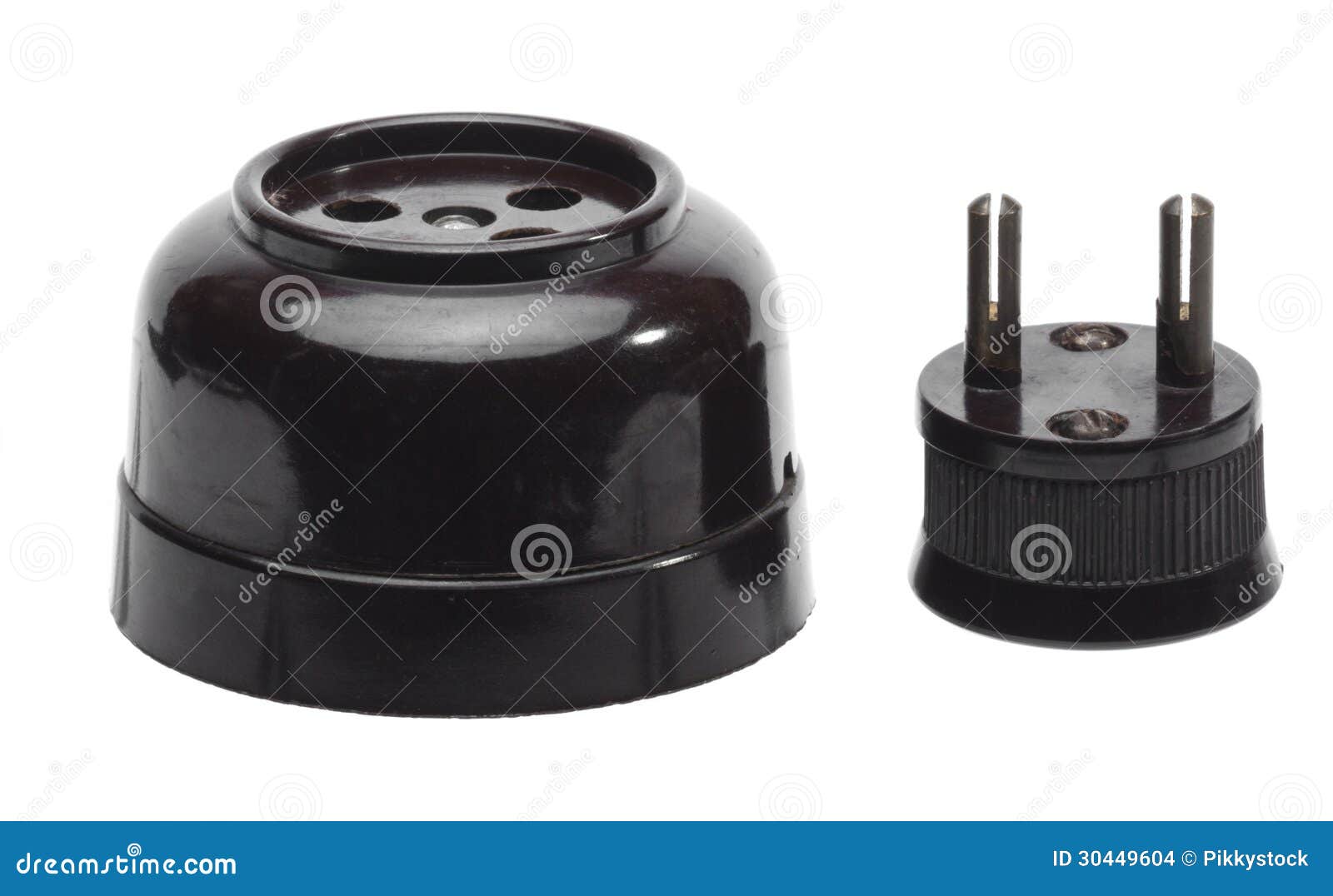 Vintage power socket stock photo. Image of black, power - 30449604