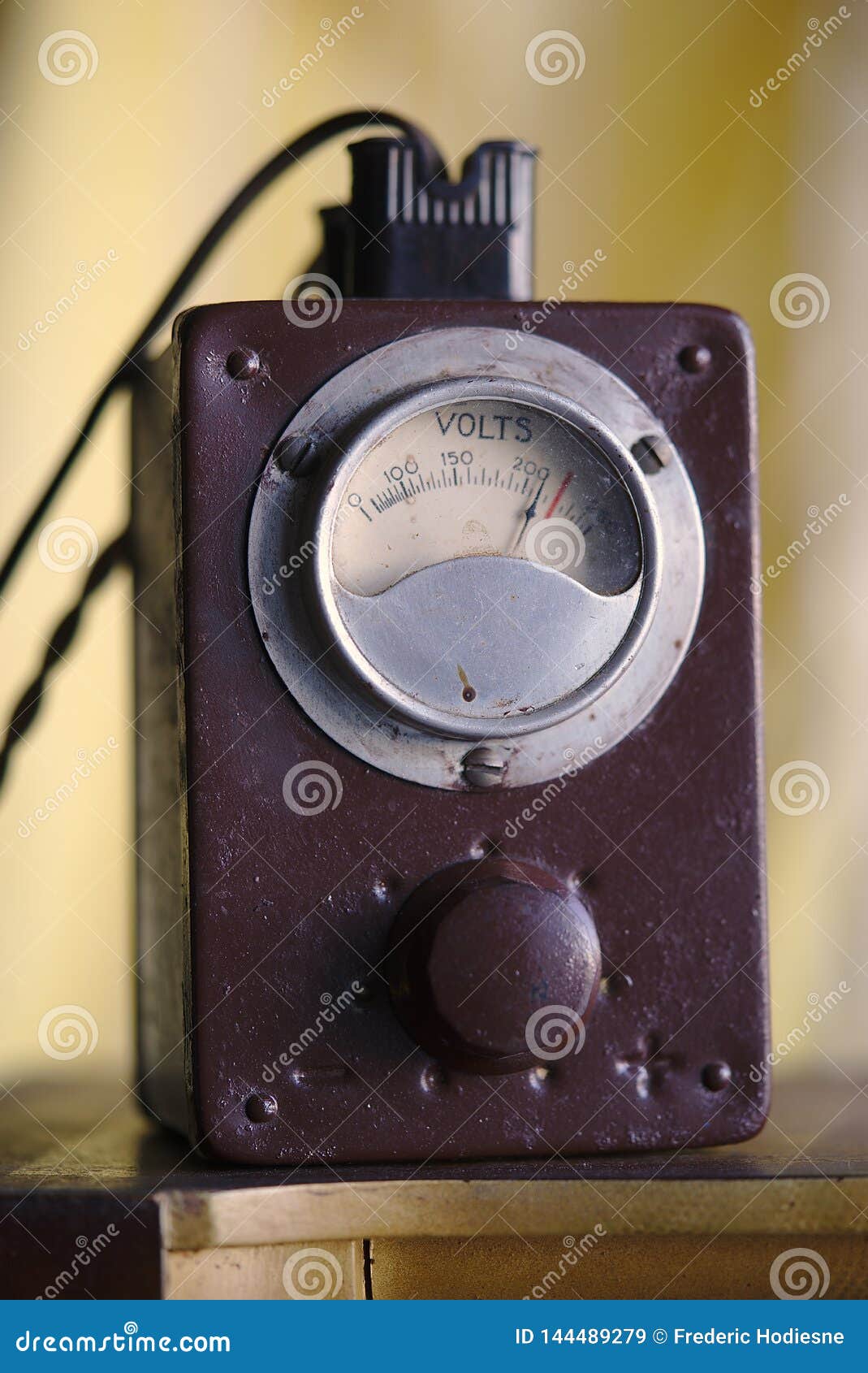 Vintage Power Supply, with Indicator Dial Stock Image - Image of volt ...