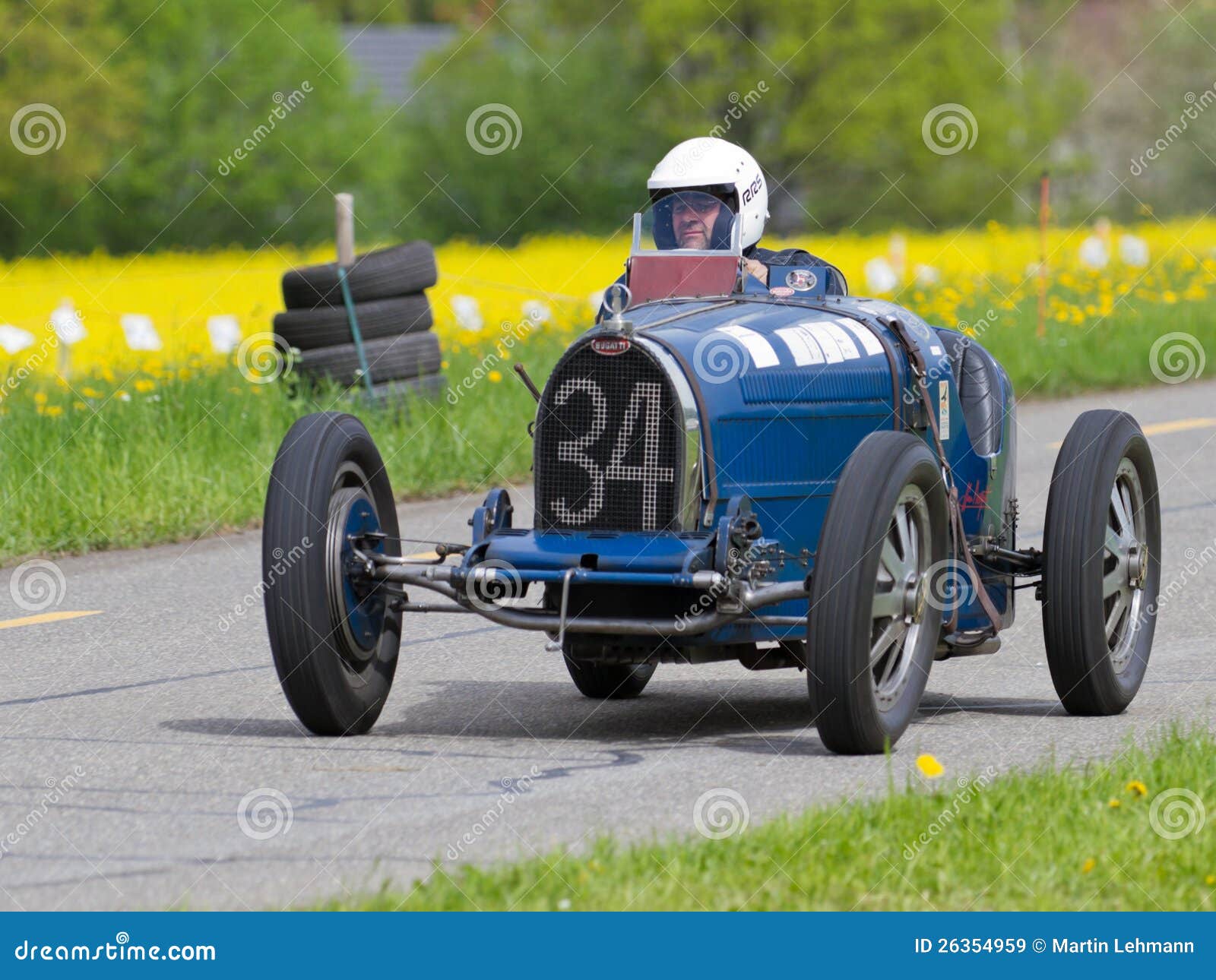 Vintage Pre War Race Car Bugatti T Editorial Stock Image - Image of ...