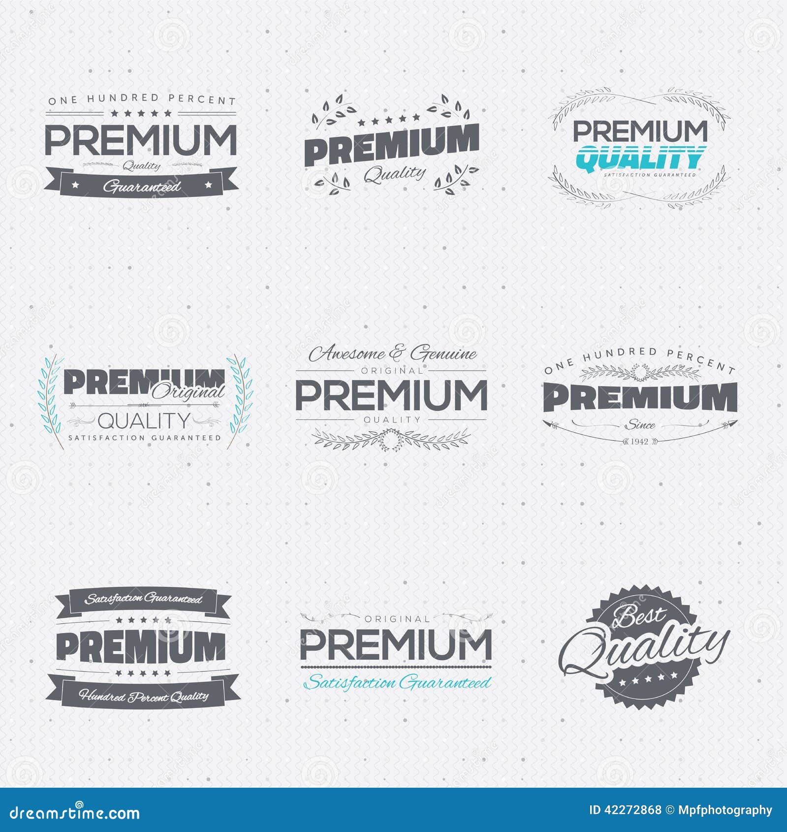 Vintage Premium Quality Stickers and Elements Vector Collection Stock ...