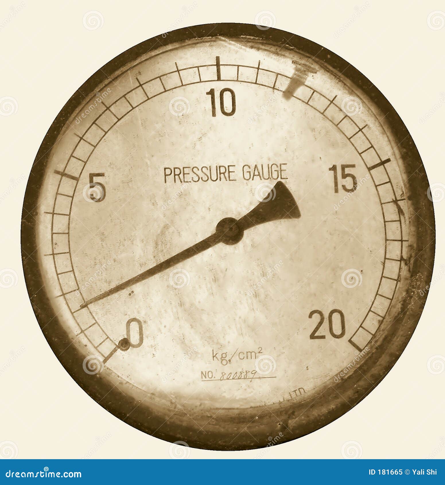 Vintage Pressure Gauge stock image. Image of pressure, figures - 181665