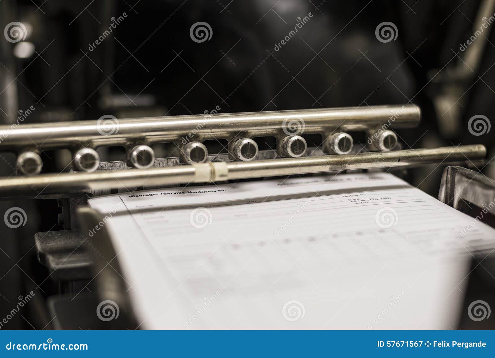 Vintage printing machine stock image. Image of brochure - 57671567