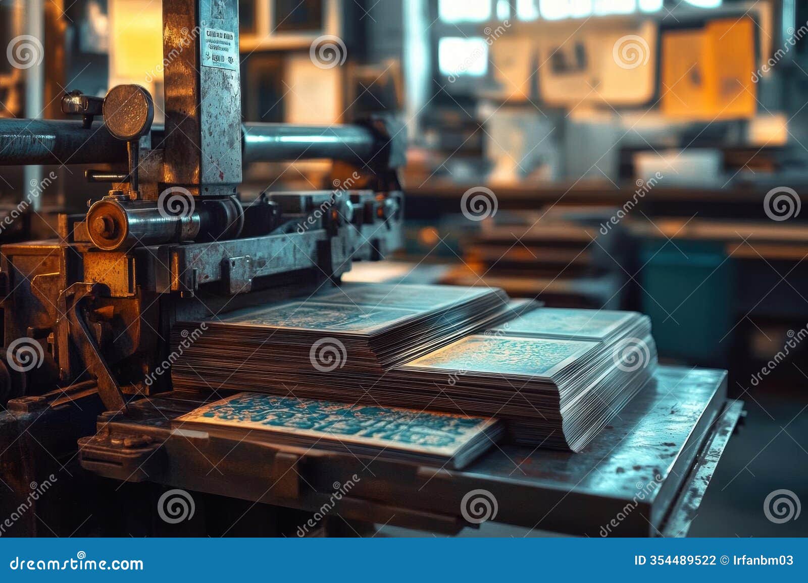 Vintage Printing Press, a Glimpse into the Art of Traditional Printing ...